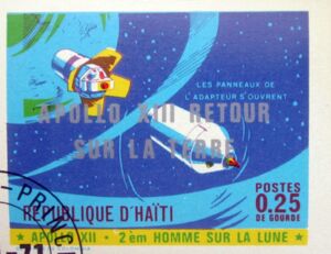 Stamp: Apollo 12 - Overprinted Apollo 13 (Haiti(Apollo 13 - Successful ...