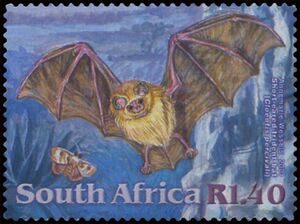Stamp: Short-eared Trident Bat (Cloeotis percivali) (South Africa(Bats ...