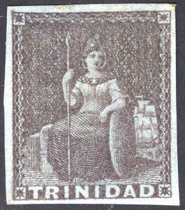 Stamp: Seated Britannia without Face Value (Trinidad(Seated Britannia ...