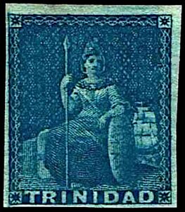 Stamp: Seated Britannia without Face Value (Trinidad(Seated Britannia ...