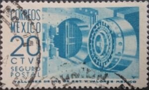 Stamp: Vault (Mexico(Insured Letter Stamps) Mi:MX PVZ15,Sn:MX G15,Yt:MX ...