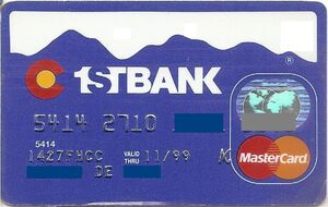 Bank Card: First Bank (First Bank, United States of AmericaCol:US-MC-0802
