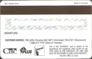 Bank Card: Cibc Classic (Canadian Imperial Bank of Commerce, CanadaCol ...