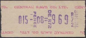 Transport Ticket: Central S.M.T. (Central SMT Company Ltd., United ...