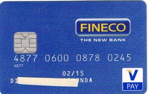 Bank Card: FINECO- The New Bank (FinecoBank S.p.A, ItalyCol:IT-VP-0012.04