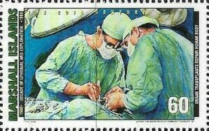 Stamp: Organ Transplants Repair Human Body (Marshall Islands(The 20th ...