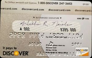 Bank Card: Discover Card Network (Discover, United States of America ...