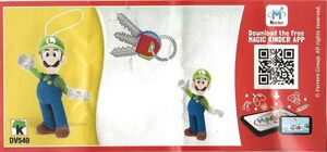Meal Toy: Luigi (Kinder Surprise, Europe) (Joy - Super Mario) Col:DV549