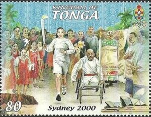 Stamp: Olympic Torch Relay (Tonga) (Summer Olympic Games 2000 - Sydney ...