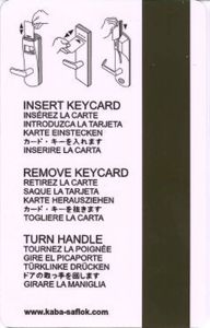 Hotel Card: Kaba-Saflok (Kaba-Saflok (Manufacturer), Manufacturers) Col ...