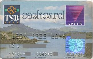 Bank Card: TSB Cashcard (TSB Bank, IrelandCol:IE-GM-0016.04