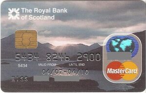 Bank Card: The Royal Bank Of Scotland (The Royal, United Kingdom of ...