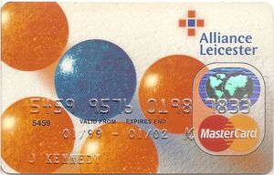 Bank Card: Alliance Leicester (Alliance Leicester, United Kingdom of ...