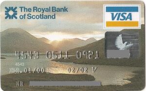 Bank Card: The Royal Bank Of Scotland (The Royal, United Kingdom of ...