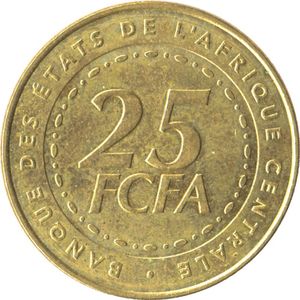 Coin: 25 CFA Francs (Central African States(2006~Today - Circulation ...
