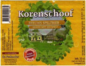 Drink Label: Korenschoof - Zeeuws Speltbier (Huisbrouwerij De Peelander ...