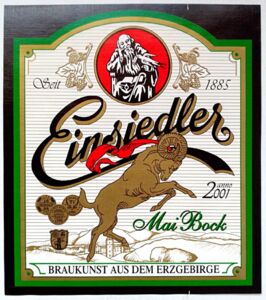 Drink Label: Einsiedler Mai Bock (Einsiedler Brauhaus GmbH, Germany, Federal RepublicCol:DE-BEER ...