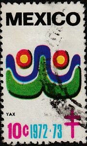 Stamp: Yax (Mexico: Cinderella Stamps(Anti-TBC 1972: Aztec and Mayan ...