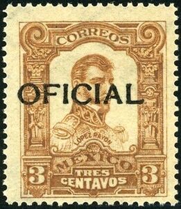 Stamp: Lopez Rayon (Mexico(Officials 1911) Mi:MX D66,Sn:MX O77,Yt:MX ...