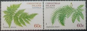 Stamp: Tectaria devexa and Asplenium listeri (Christmas Island ...