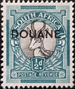Stamp: Overprint 'DOUANE' (South Africa: Revenue Stamps(Customs Duty ...