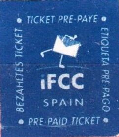 Stamp: IFCC Pre paid Ticket (Spain: Private Post Offices(IFCC) Col:ES ...
