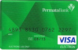 Bank Card: Permata Bank (Permata Bank, IndonesiaCol:ID-VE-0079.01