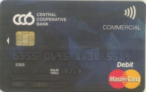 Bank Card: Central Cooperative Bank MasterCard Debit Commercial - 03/16 ...