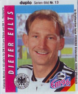 Meal Toy: 13 Dieter Eilts (Stickers, Germany(Duplo - EM 96) Col:DUP ...