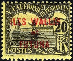 Stamp: Landscape overprinted (Wallis and Futuna(Postage Due) Mi:WF P4 ...