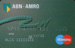 Bank Card: Abstraction Green (ABN-AMRO Bank, RussiaCol:RU-MS-0033.02