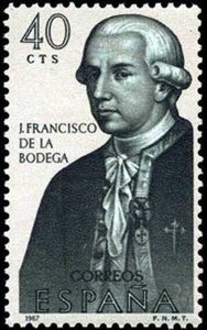 Stamp: Juan Francisco de la Bodega y Quadra (1744-1794) (Spain ...