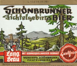 Drink Label: Schönbrunner Fichtelgebirgsbier (Brauerei Schaffer ...