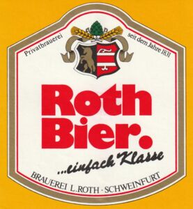 Drink Label: Roth Bier (Brauerei L. Roth GmbH, Schweinfurt, Germany ...