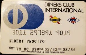 Bank Card: Diners Club International Sunoco (Diners Club International ...