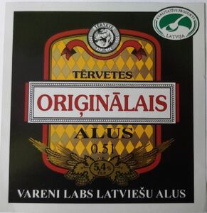 Etiqueta de Bebida: Originalais Alus (Tervetes AL, LetôniaCol:LV-BEER ...