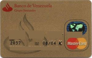 Bank Card: Banco de Venezuela - Grupo Santander (Banco De Venezuela ...