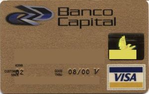 Bank Card: Banco Capital (Banco Capital, VenezuelaCol:VE-VI-0193