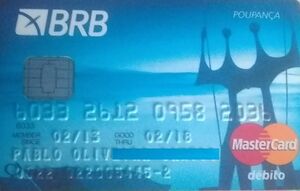 Bank Card: BRB Poupanca (BRB - Banco de Brasilia S.A., BrazilCol:BR-MC-0102