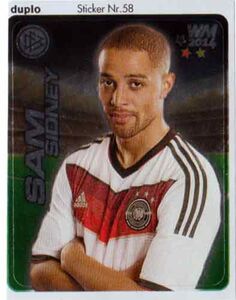 Meal Toy: 58 - Sam Sidney (Stickers, Germany(Duplo - WM 2014) Col:DUP ...