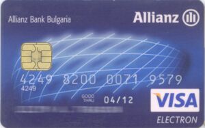 Bank Card: Allianz Bank Visa Electron Blue - 09950354 (Allianz Bank ...