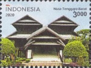 Stamp: Traditional House of Nusa Tenggara Barat (West Sunda) (Indonesia ...