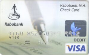 Bank Card: Rabobank N.A Check Card Visa Debit (Rabobank, United States ...
