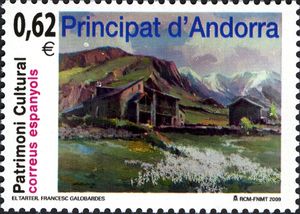 Stamp: El Tarter (Andorra, Spanish Administration) (Art (2009)) Mi:AD ...
