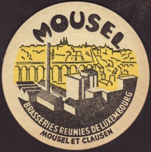 Beer Coaster: Mousel (Brasserie de Luxembourg Mousel-Diekirch S.A ...