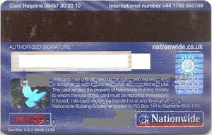 Bank Card: Nationwide (Nationwide, United Kingdom of Great Britain ...