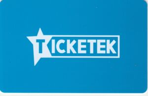 Tarjeta Regalo: White Logo on Blue Card (Ticketek, Australia(Ticketek ...
