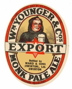 Drink Label: Monk Pale Ale Export (WM. Younger and Company, ScotlandCol ...