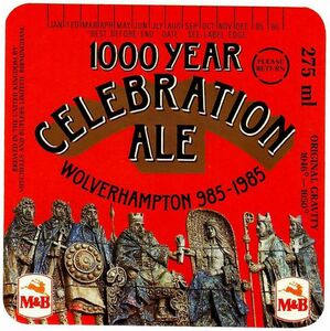 Drink Label: Celebration Ale 1000 years (Mitchells and Butlers Brewery ...