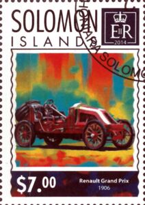 Stamp: Renault Grand Prix (Solomon Islands(Louis Renault (2014)) Mi:SB ...